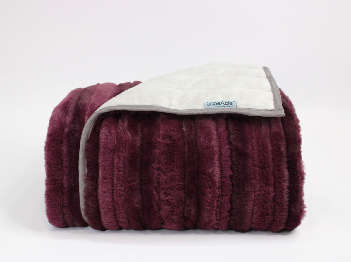 CapeAble® Weighted Blanket - Plum Wine – CapeAble Weighted Products